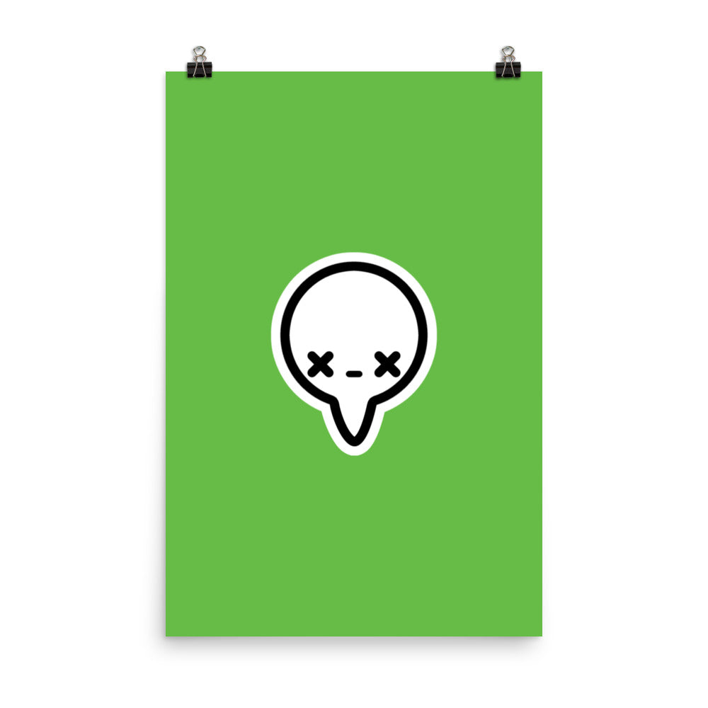 BUBBLE - GREEN - Poster 24 in X 36 in – Chubble Gum Swag