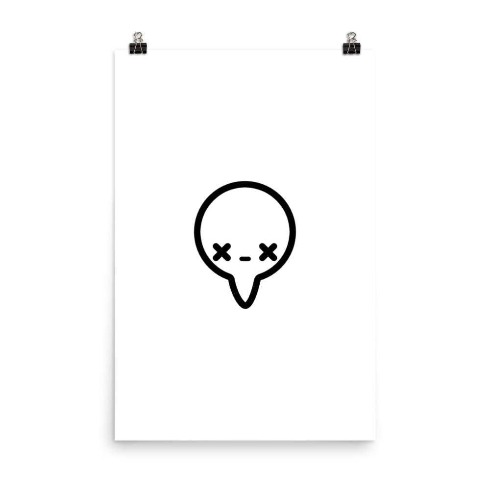 BUBBLE - WHITE - Poster 24 in X 36 in – Chubble Gum Swag